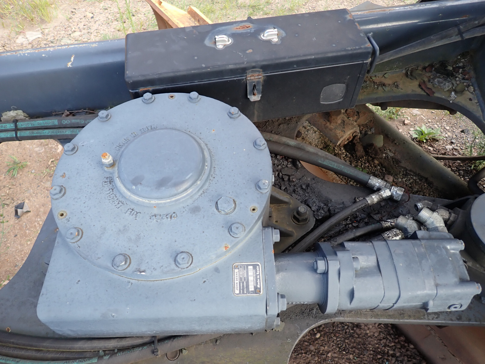 John Deere 672G Motor Grader Circle Drive Gear Box and Pump AT190539 ...