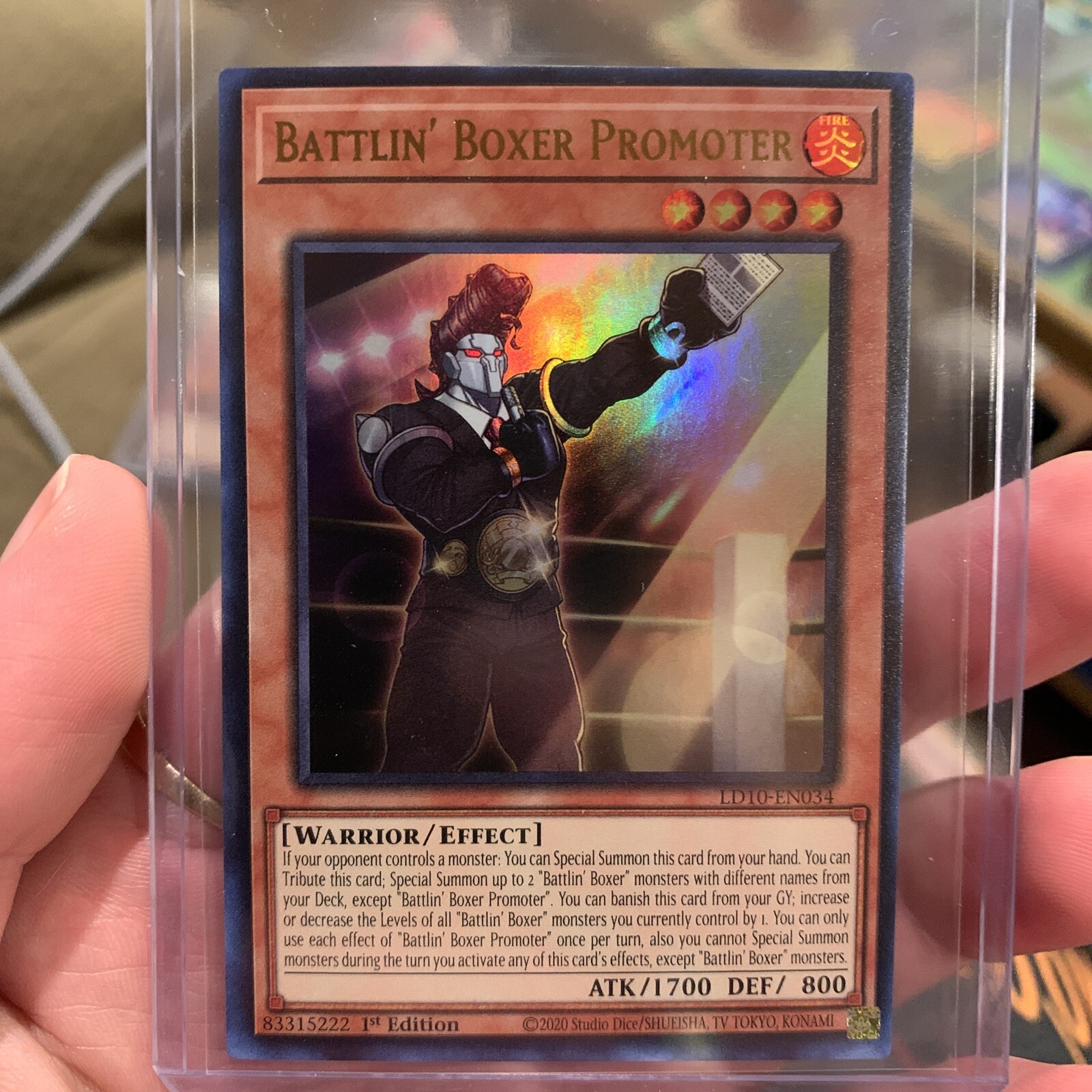 Yugioh! Battlin' Boxer Promoter - LD10-EN034 - Ultra Rare 1st Edition ...
