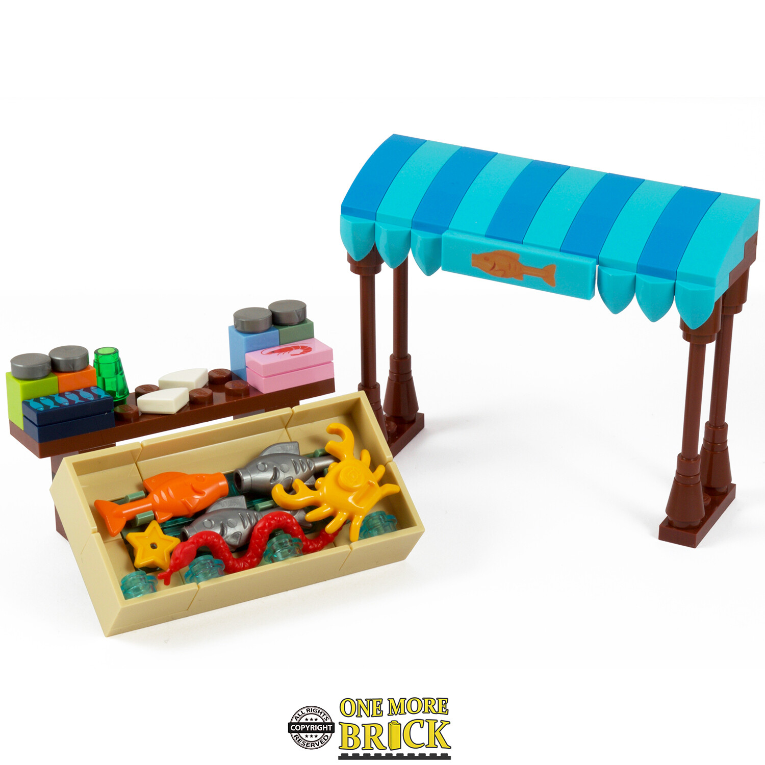 Market Stall Fishmonger | Fish & Seafood shop | All parts LEGO | eBay.de