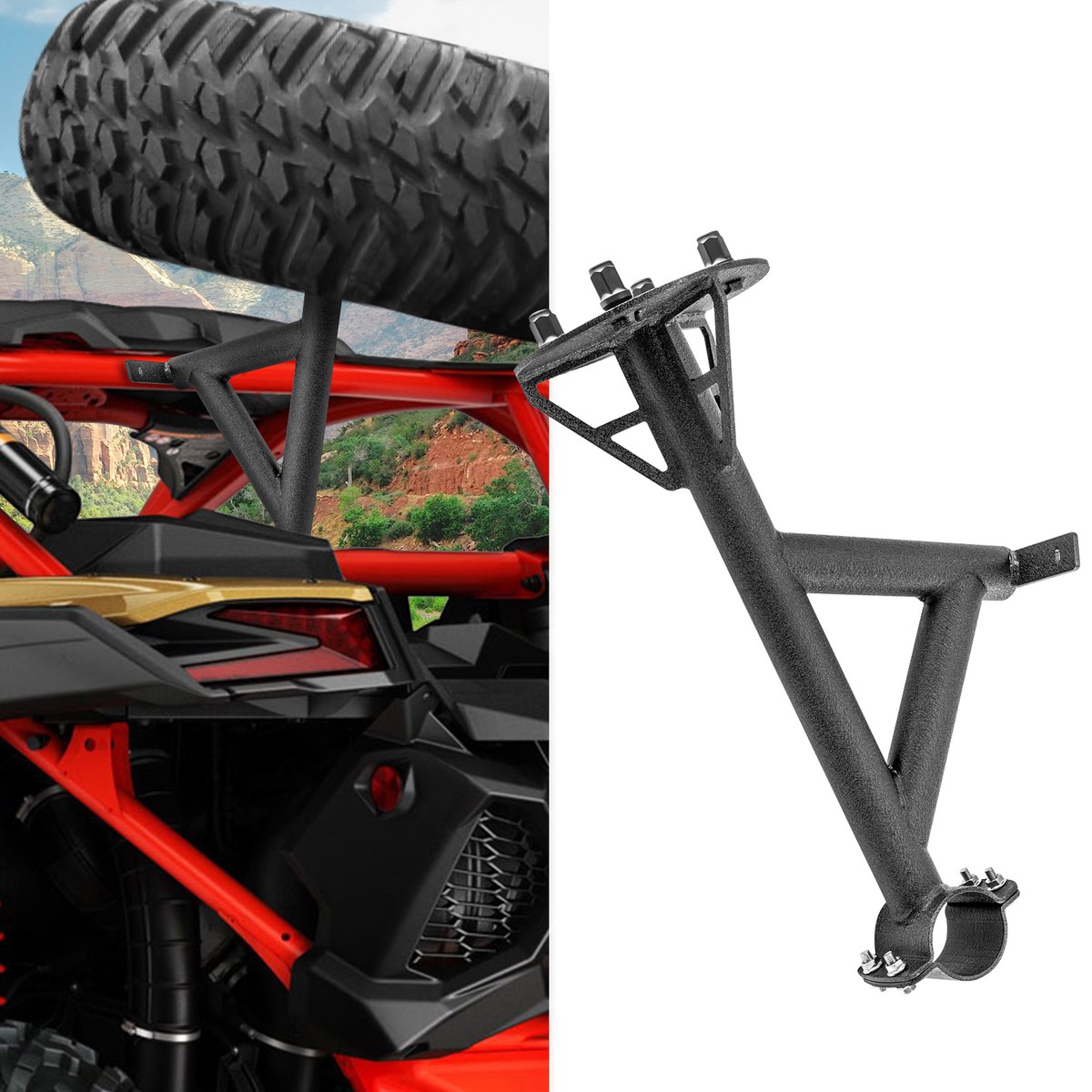 Utv Spare Tire Rack