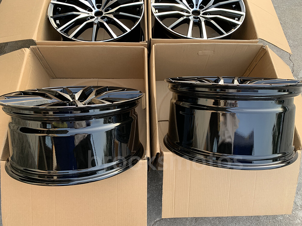 20" BLACK STYLE WHEELS RIMS FITS BMW X5 E70 F15 X6 E71 F16 5X120 742 ...