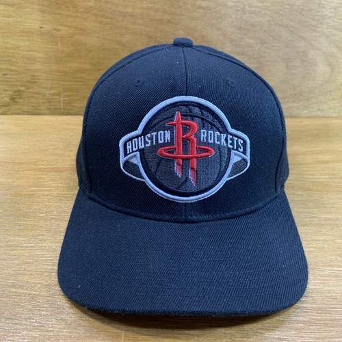Men's Mitchell & Ness Black Houston Rockets Logo Snapback Hat EUC H31 ...