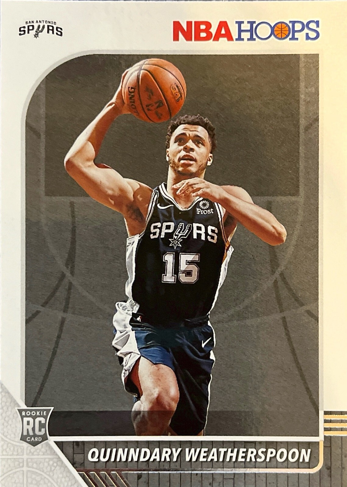 Quinndary Weatherspoon NBA Hoops 19-20 #236 Rookie Card San Antonio ...