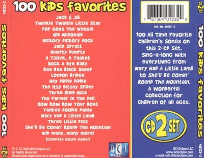 VARIOUS ARTISTS 100 KIDS FAVORITES NEW CD 787364012329 | eBay UK