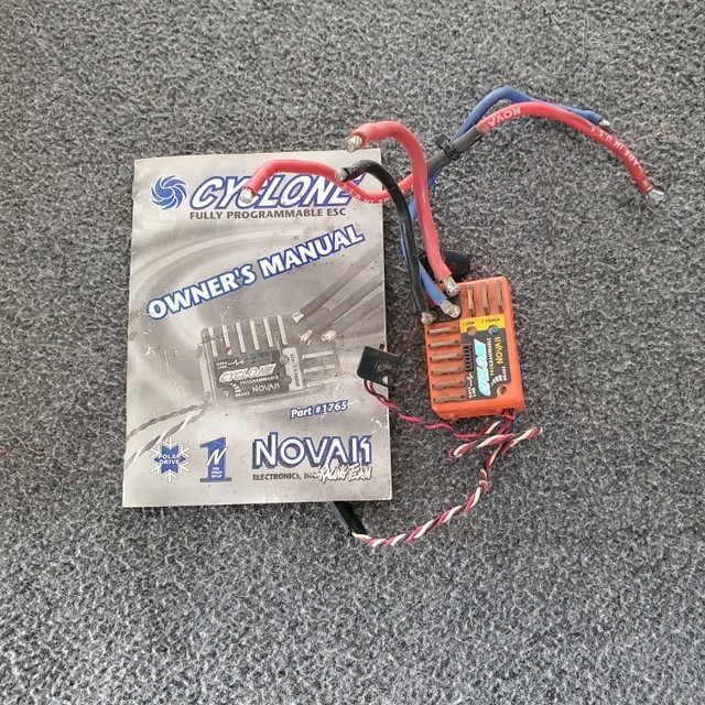Vintage Novak Cyclone Top tested & works 1/10 brushed ESC - RARE | eBay