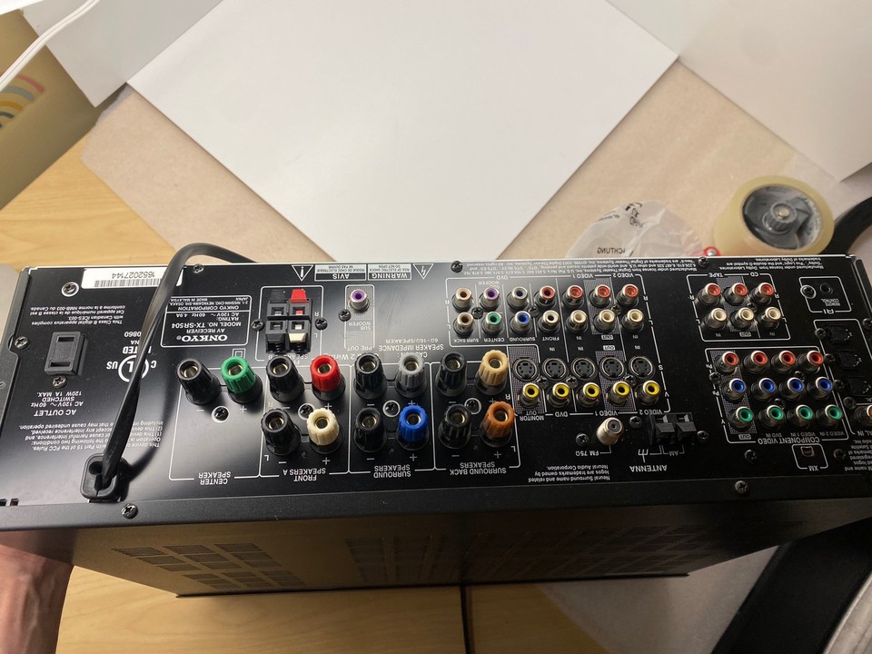 Onkyo TX-SR504 7.1 Channel Black Receiver With Remote Antenna Bundle ...
