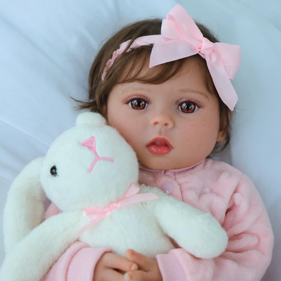 SCOM Realistic Reborn Baby Dolls - 18 Inch Real Life Baby Girl, Toddler ...