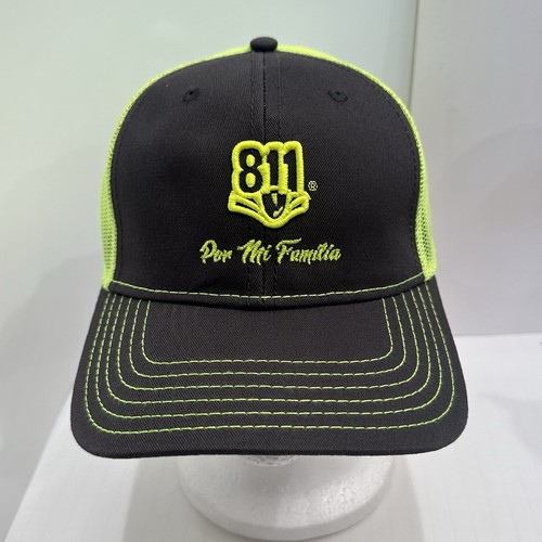 Trucker Hat Cap Adjustable Mesh 811 Safe Dig "Por Mi Familia" Cap ...