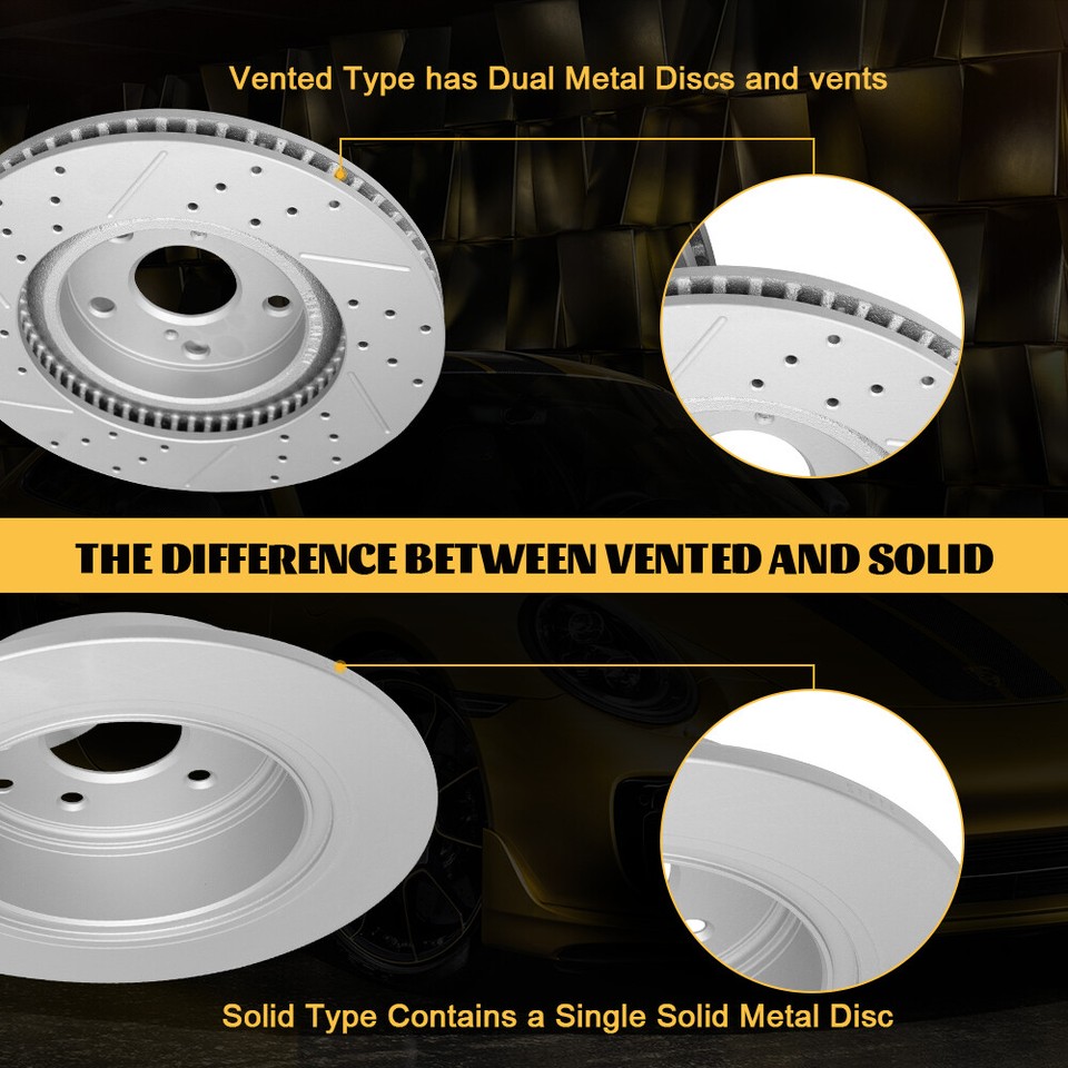 280mm Front Brake Rotors+Ceramic Pads for 13-16 Hyundai Elantra 14 Kia ...