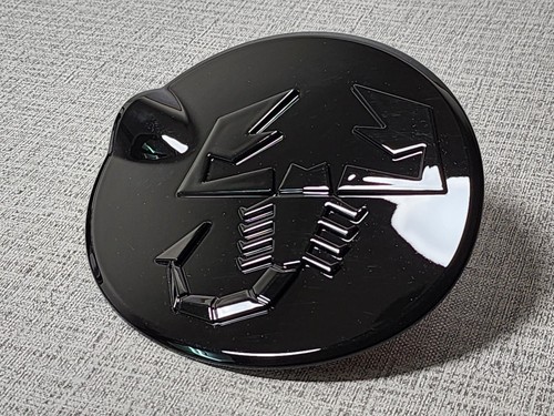 USA STOCK HQ FIAT NEW GLOSS BLACK PETROL GAS FUEL CAP COVER TRIM 500 ...