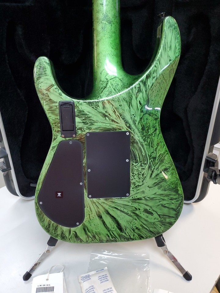 Jackson SL3MG GSW Soloist rare GREEN SWIRL FLOYD ROSE & DELUXE CASE S ...