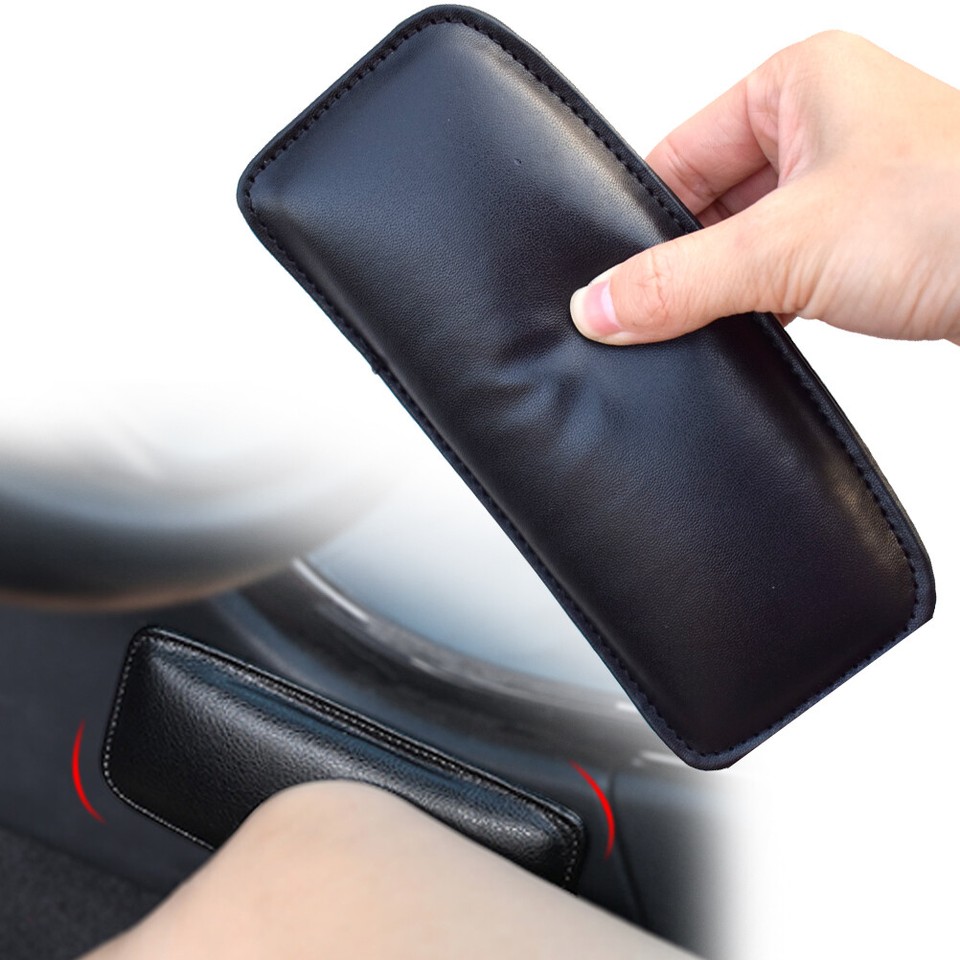 Leather Knee Pad Rest Car Memory-Foam Console Door Armrest Leg Cushion ...