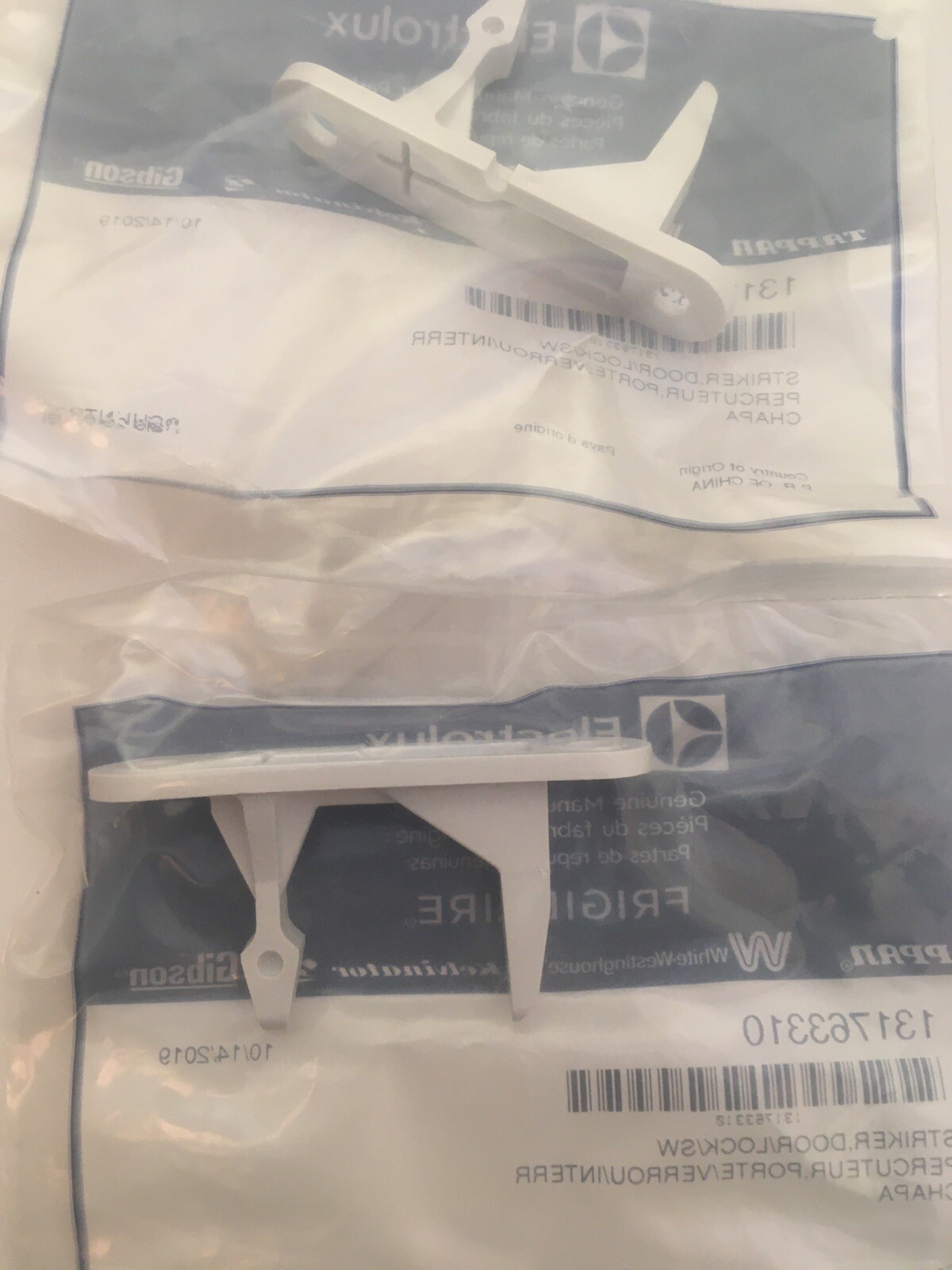 2 PACK 131763310 OEM ELECTROLUX DOOR/LOCK STRIKER SW Genuine Renewal ...