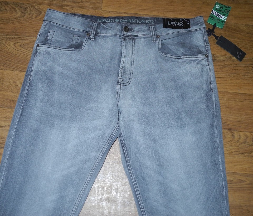 NEW Buffalo Ash and Ash-X Slim Fit Men's Gray Blue Jeans Sz. 33X30 ...