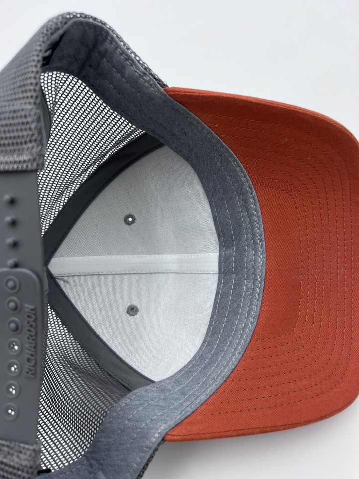 Richardson 112 Lone Star Dry Goods Texas Hat Orange/Gray Snapback ...
