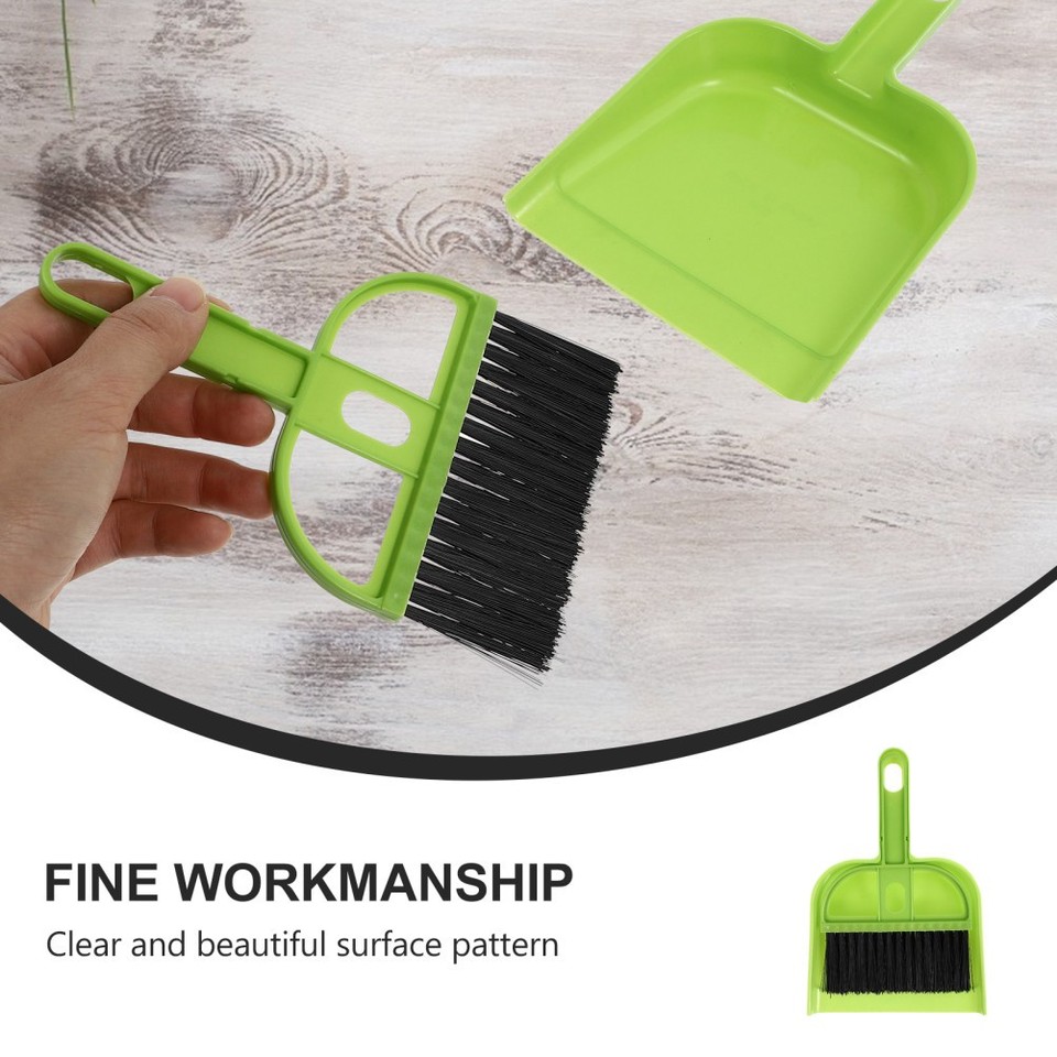 6 Sets Mini Sweeper and Dustpan Desk Broom Cleaning Tool Desktop | eBay ...