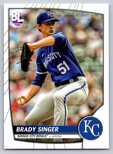 2023 Topps Big League #184 Brady Singer Kansas City Royals Baseball ...