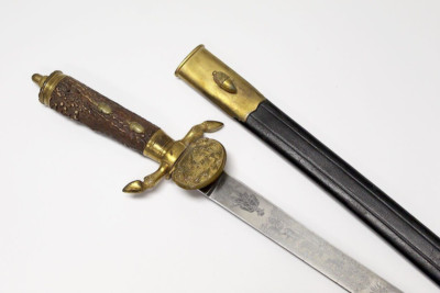 Imperial German Deluxe Hunting Cutlass Double-sided Etching . D747 | eBay