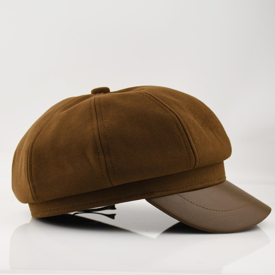 Womens Newsboy Cap French Fashion Houndstooth Paperboy Hats Summer ...