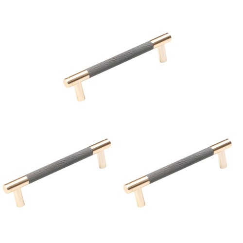 Set of 3 Cabinet Door Handle Space Aluminum Handles Gold Kitchen ...