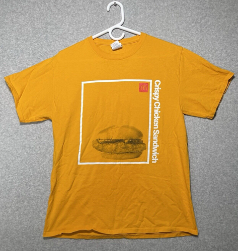 Mcdonalds T Shirt Mens Medium Yellow Short Sleeve Crispy Chicken ...