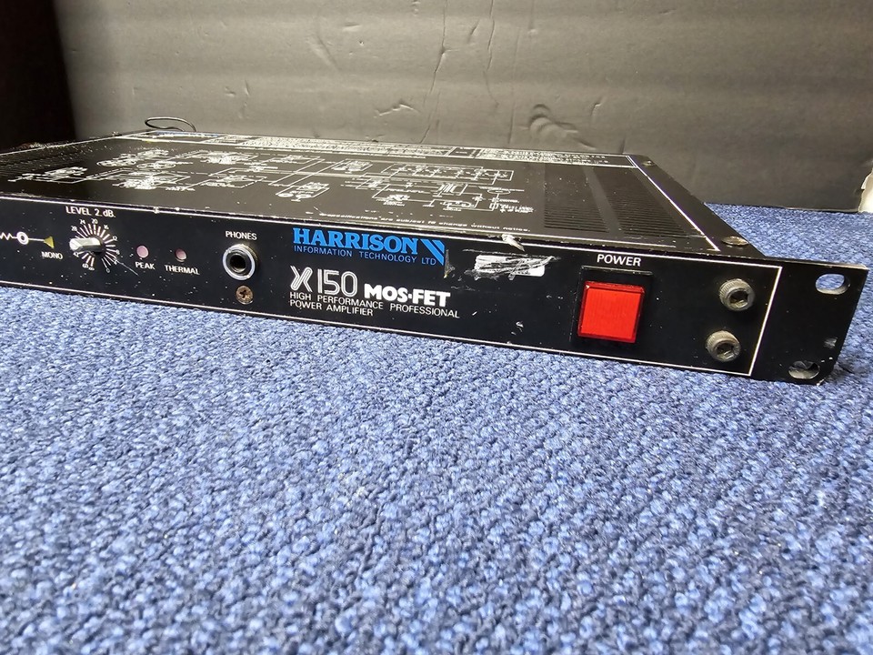 MOS FET AMP HARRISON X150 DUAL CHANNEL POWER AMPLIFIER | Parts / Repair ...