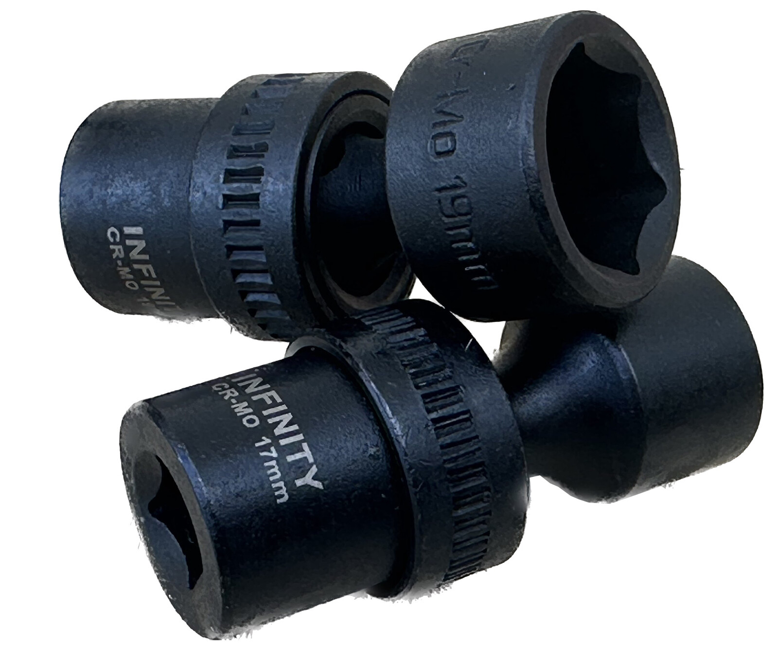 7pc 3/8" Dr. 10-19mm Metric Shallow Wobble Swivel Impact Socket Set CR ...