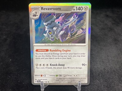 POKEMON TCG: SCARLET & VIOLET REVAROOM 142/198 HOLO RARE NM | eBay