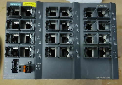 COMMUTATEUR SIEMENS SCALANCE X124 - 6GK5124-0BA00-2AA3 -- 6GK5 124-0BA0 ...