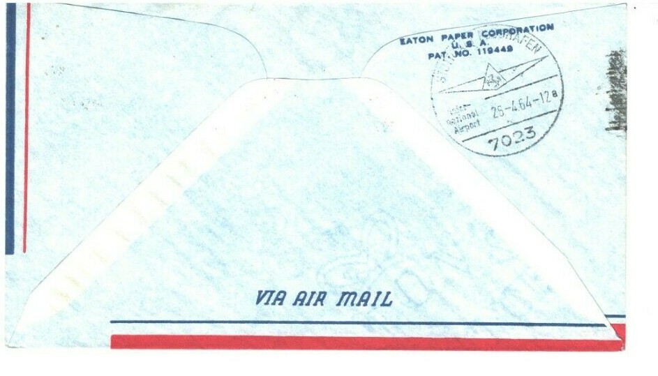 NEW YORK TO STUTTGART LH 401 LUFTHANSA BOEING 707 INAUGURAL FLIGHT, As ...