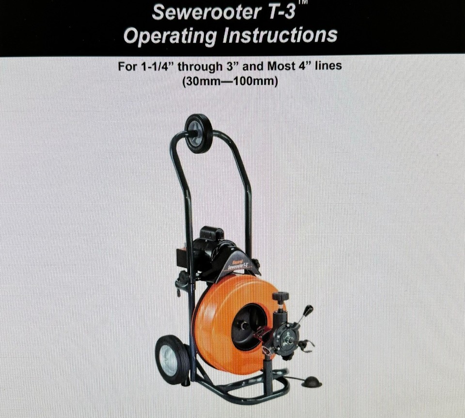 GENERAL SEWER MACHINE SEWEROOTER T-3 " LOCAL PICK UP " | eBay