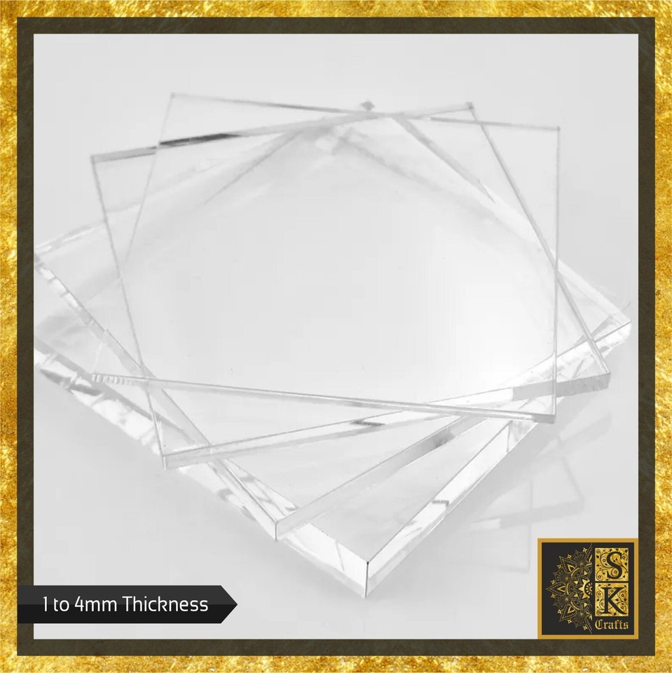 Clear Plastic Acrylic Perspex Sheet Safety Glass Alt Order Custom Size ...