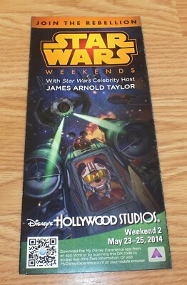 Disney's Hollywood Studios Star Wars Weekend 2, 2014 Collectible Map ...