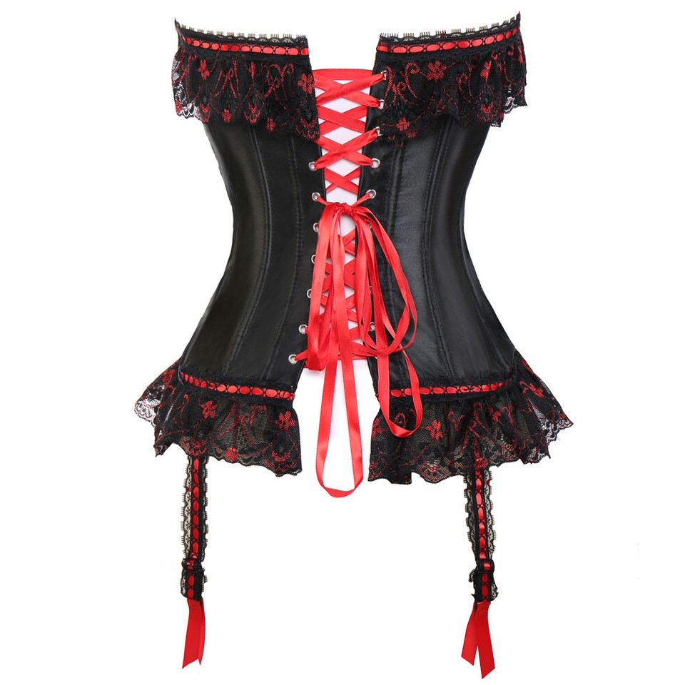 Sexy Women Steampunk Underbust Overbust Corset Waist Training Basques ...