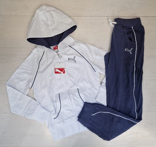 3129 PUMA Girls Tracksuit Hoodie Sweatshirt Pants 822189 02 | eBay