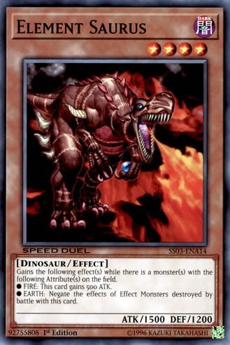 Element Saurus SS03-ENA14 Speed Duel Decks: Ultimate Predators 1st ...