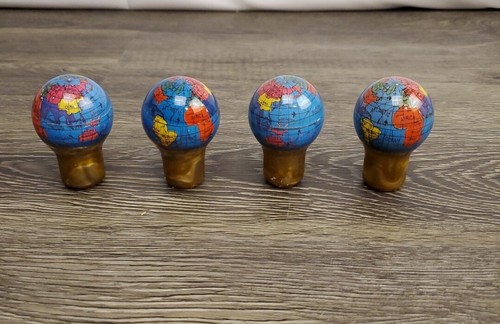 World Globe Drawer pull knob Cabinet , Earth Map Geography Desk **E ...