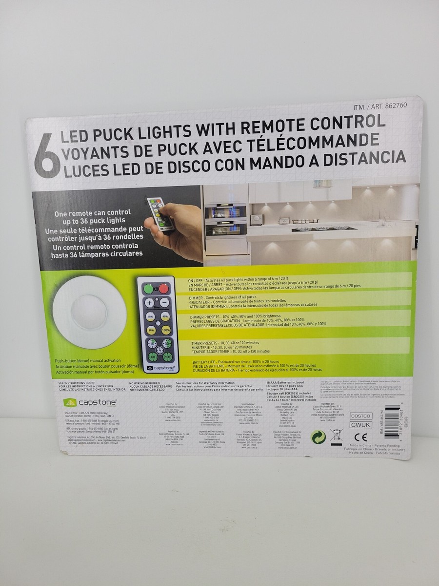 Capstone Led Puck Lights 6 Ct Costco | Shelly Lighting