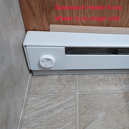 2PCS Baseboard Heater Thermostat Temperature Control Dial Knob ...