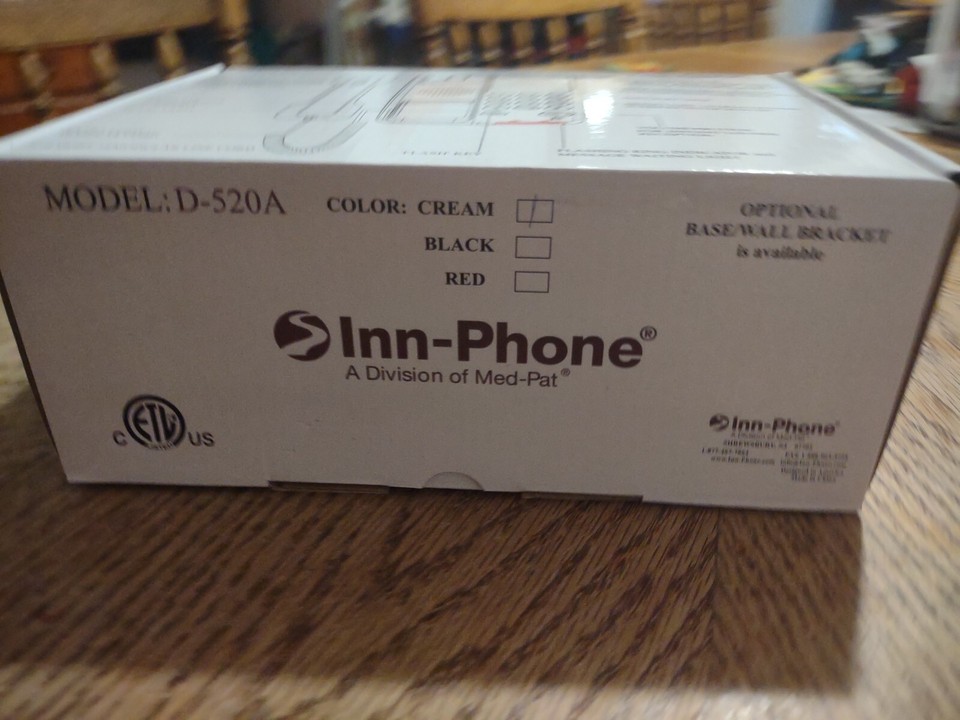 New Inn-Phone D520A W/Volume And Flashing Ring Light And Message ...