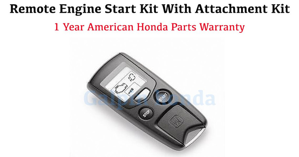 Genuine OEM Honda Remote Engine Start Kit 2012-2013 HONDA CR-V | eBay