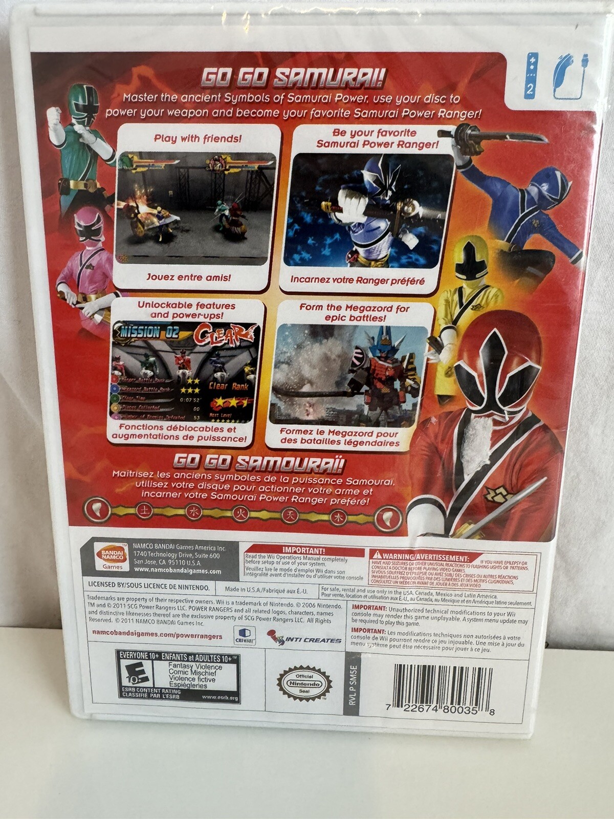 Power Rangers Samurai (Nintendo Wii, 2011) for sale online | eBay