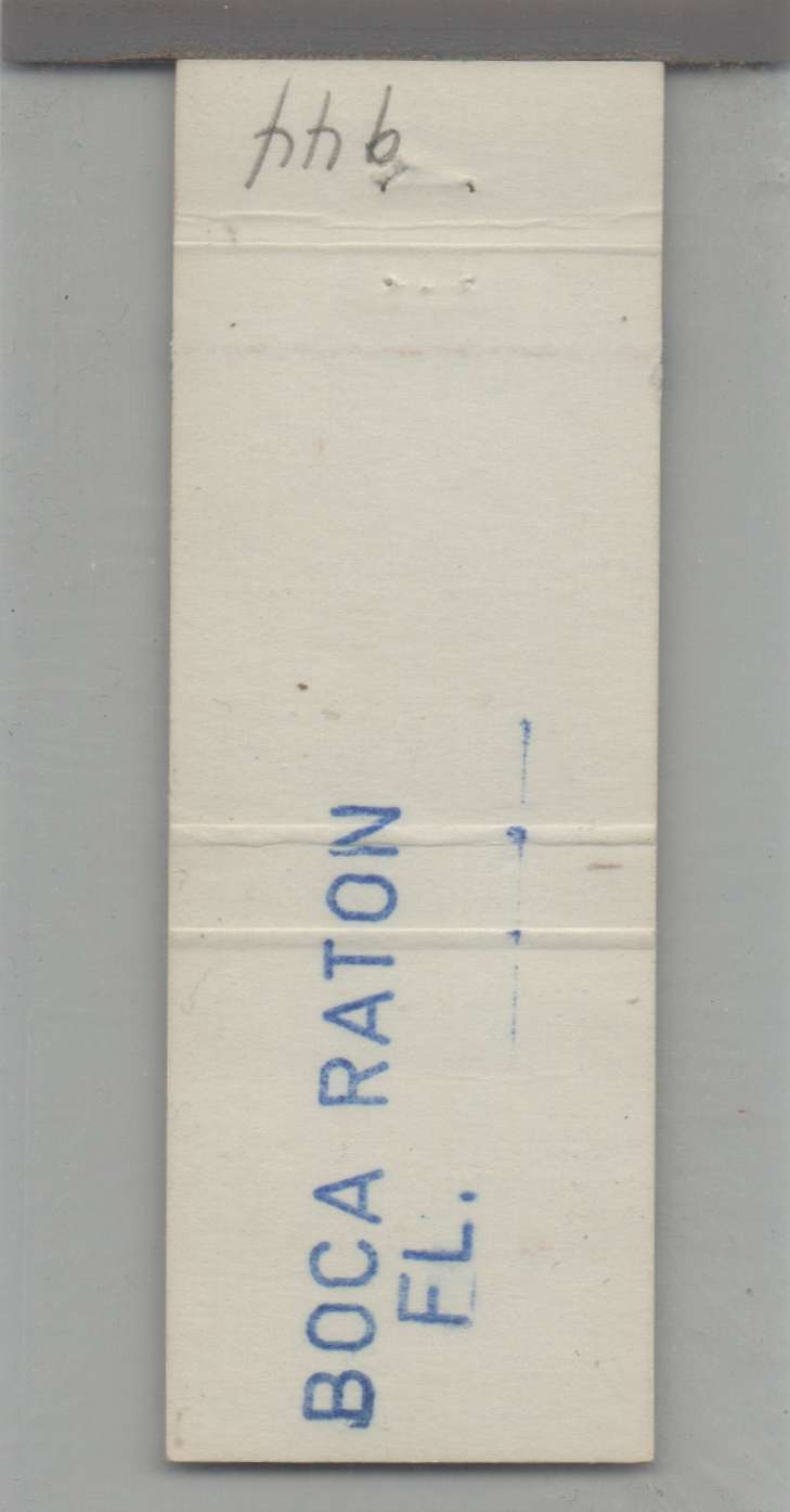 Matchbook Cover - Music Related The Moon Saloon Boca Raton, FL | eBay