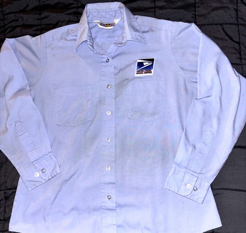 US Postal Worker Uniform Women's Long Sleeve Shirt - Postal Blue XL | eBay