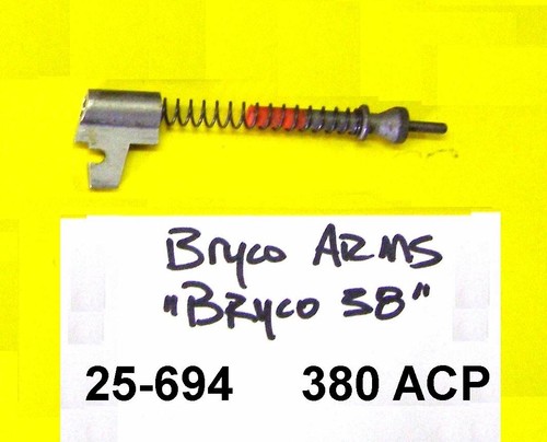BRYCO JENNINGS J 380 380 ACP FIRING PIN, FIRING PIN SPRING, RETAINER 25 ...