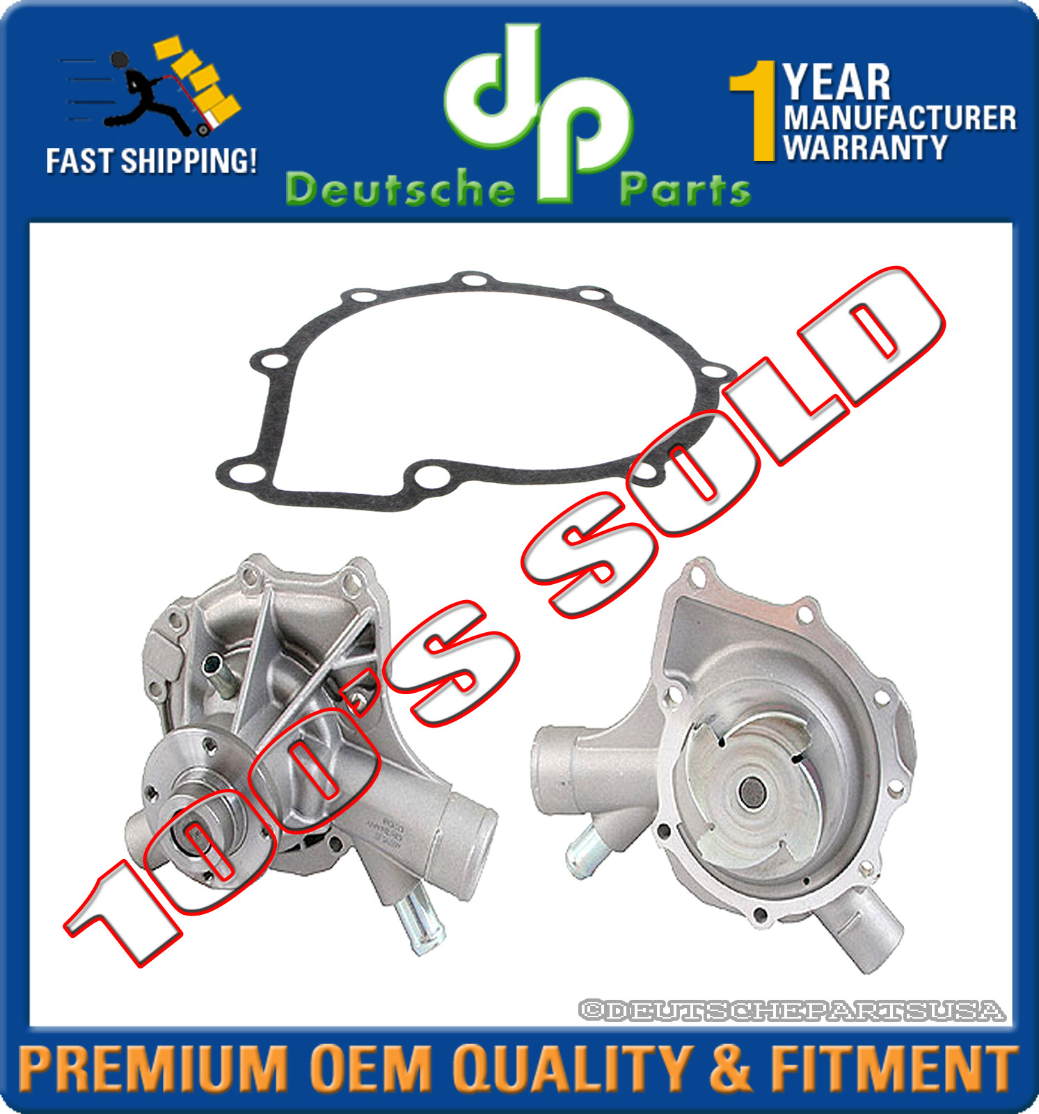 MERCEDES W203 R170 C230 SLK230 WATER PUMP + GASKET 1112004201 111 200 ...