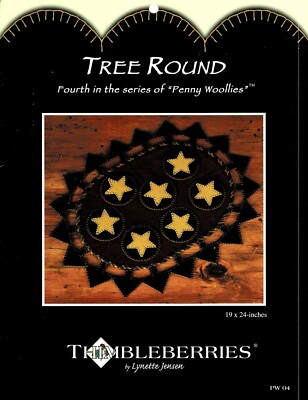 TREE ROUND PENNY RUG PATTERN-THIMBLEBERRIES-OOP | eBay