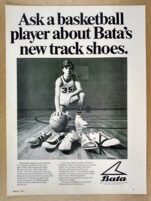 1971 Bata Track Shoes Spikes vintage print Ad | eBay