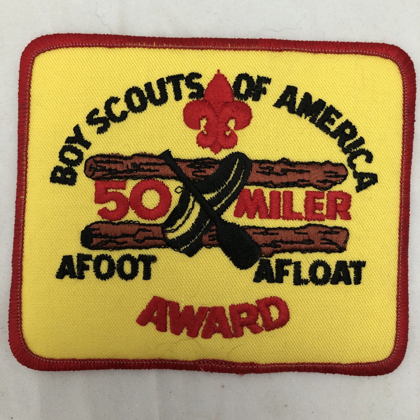 Vintage BSA Boy Scouts of America 50 Miler Afoot Afloat Award Patch ...