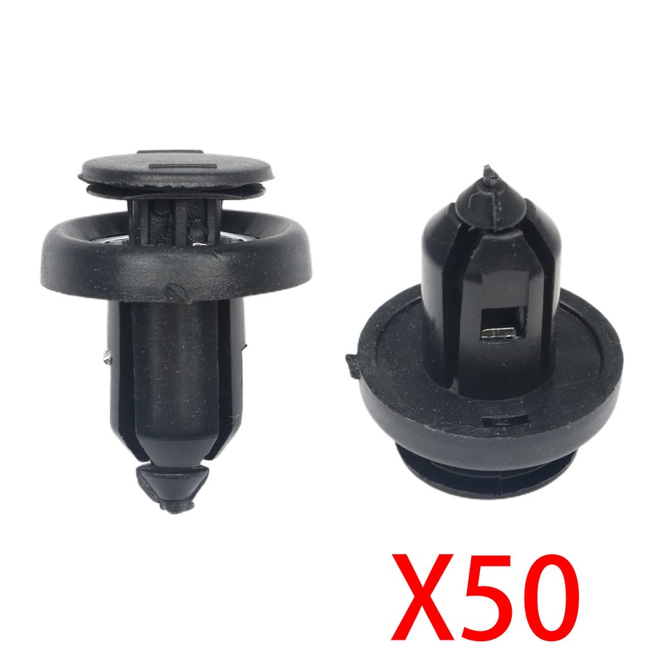 50 Front Bumper Clip Push Type Retainer W/ Metal Insert for Honda 91505 ...